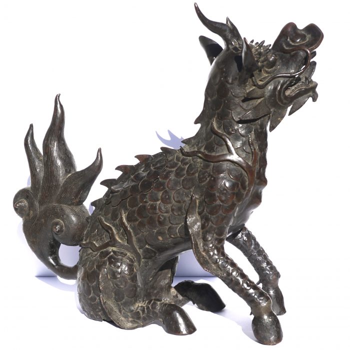 Ming Dynasty Bronze Mythical Xiezhi Censer, circa 1368-1644 – Avantiques